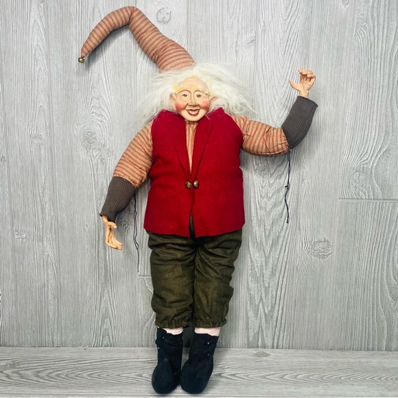 Accents | Large 24 Creepy Elf Doll Possible Bending Sitting Or Standing ...